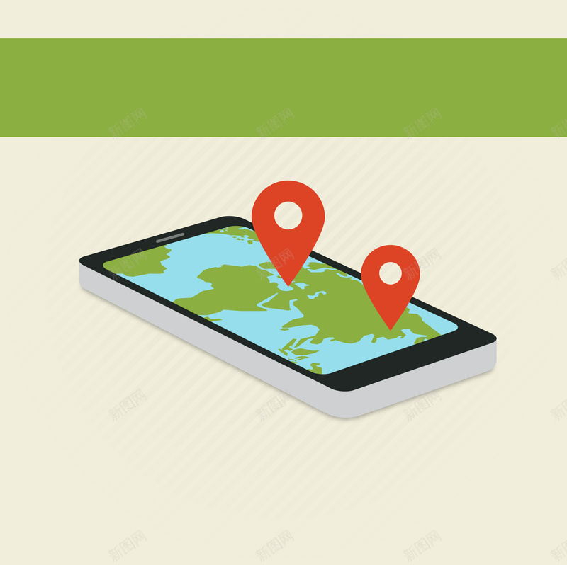 手机地图地标导航定位矢量背景图片免费下载-素材wazdutc-88ICON