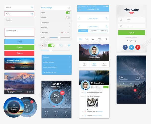 界面元素png图片免费下载-素材rtkmama-88ICON