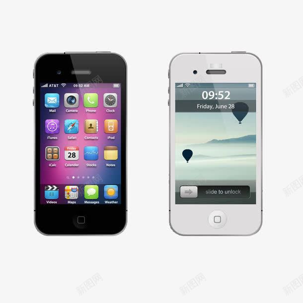 iphone4手机效果展示png图片免费下载-素材baagaww-88ICON