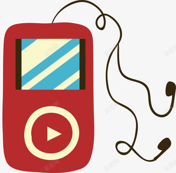 红色音乐播放器png图片免费下载-素材gsrgkmta-88ICON