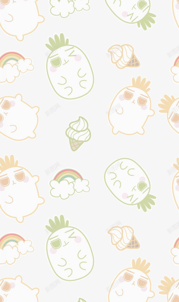 卡通动物背景矢量图png图片免费下载-素材rwsarwka-88ICON