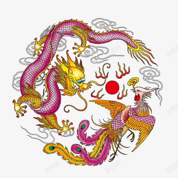 二龙戏珠png图片免费下载-素材kcijjjxh-88ICON