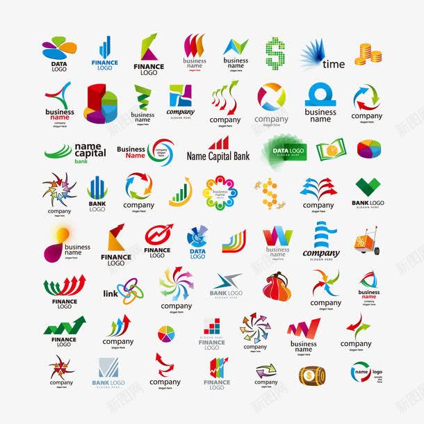 LOGO彩色元素png图片免费下载-素材gwgzktwa-88ICON