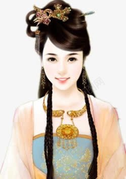 橙衣女子人物png图片免费下载-素材mzakkdua-88ICON