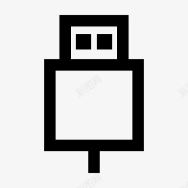 USB端口图标_USB端口icon_USB端口矢量图标_88ICON