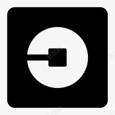 Uber图标_Ubericon_Uber矢量图标_88ICON