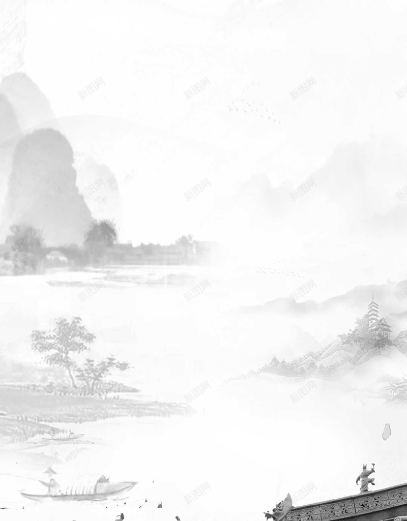 灰色中国风企业文化PSD分层H5背景素材背景图片免费下载-素材nqnmmgwra-88ICON