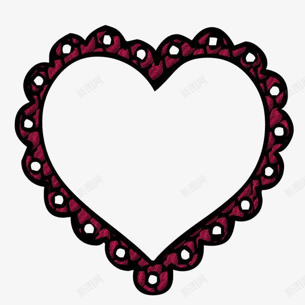 美丽花边心png图片免费下载-素材ejvpvoxf-88ICON