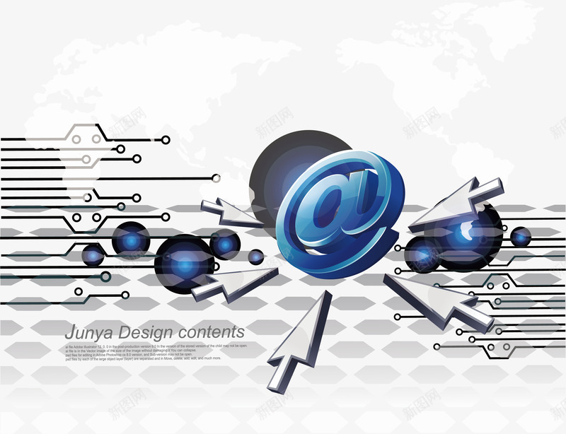 web网络科技矢量图png图片免费下载-素材qrqqakst-88ICON