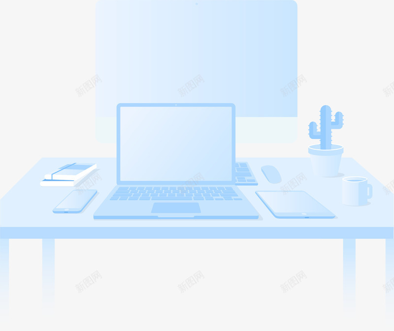 扁平商务25D科技插画矢量图png图片免费下载-素材jljqnlbn-88ICON