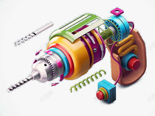 卡通电钻png图片免费下载-素材jljqpnyj-88ICON