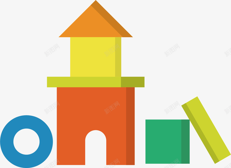 卡通玩具积木矢量图png图片免费下载-素材jljqolvj-88ICON
