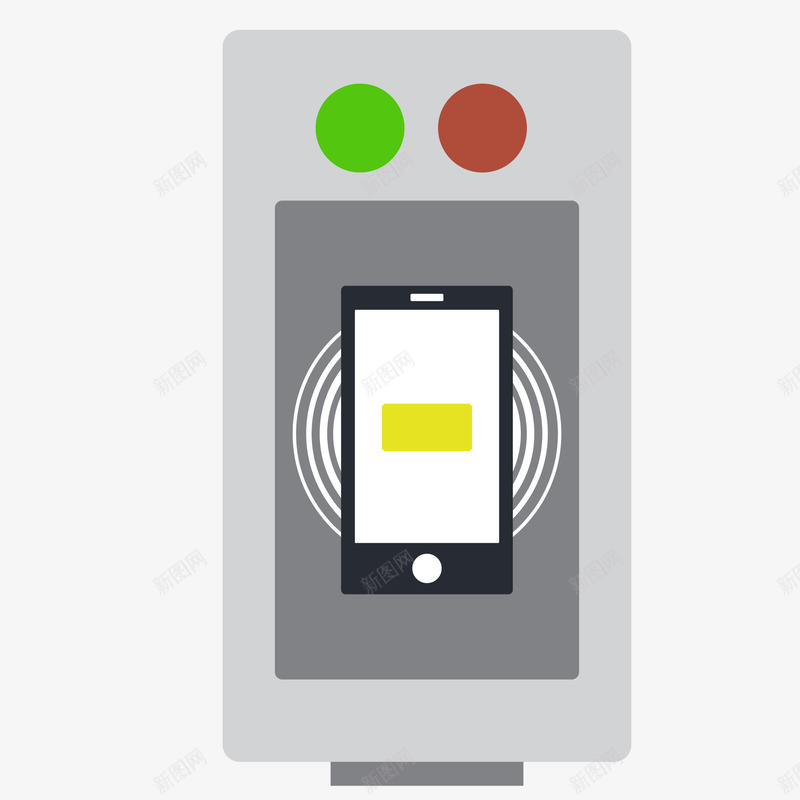 扁平化NFC手机感应支付界面png图片免费下载-素材tuculljt-88ICON