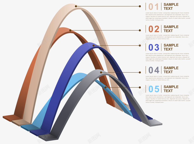 拱桥型信息结构分类图png图片免费下载-素材kueukhdi-88icon