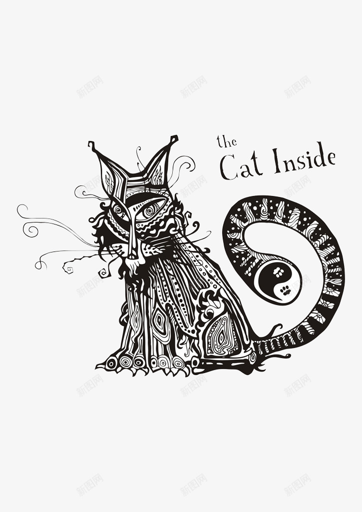 素描猫咪png图片免费下载-素材vnsnwgbv-88ICON