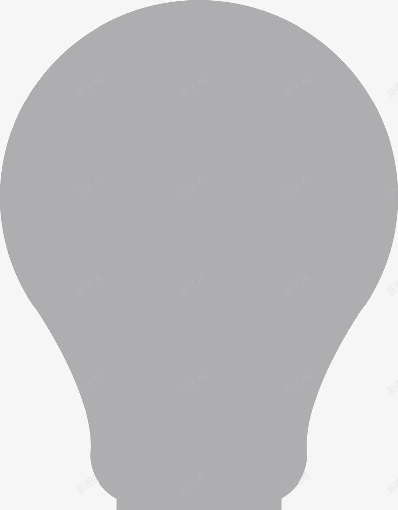 灰褐色led灯泡png图片免费下载-素材heipiiph-88ICON