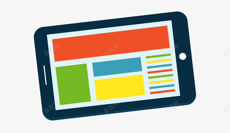 卡通扁平化iPad矢量图png图片免费下载-素材ijbxofji-88ICON