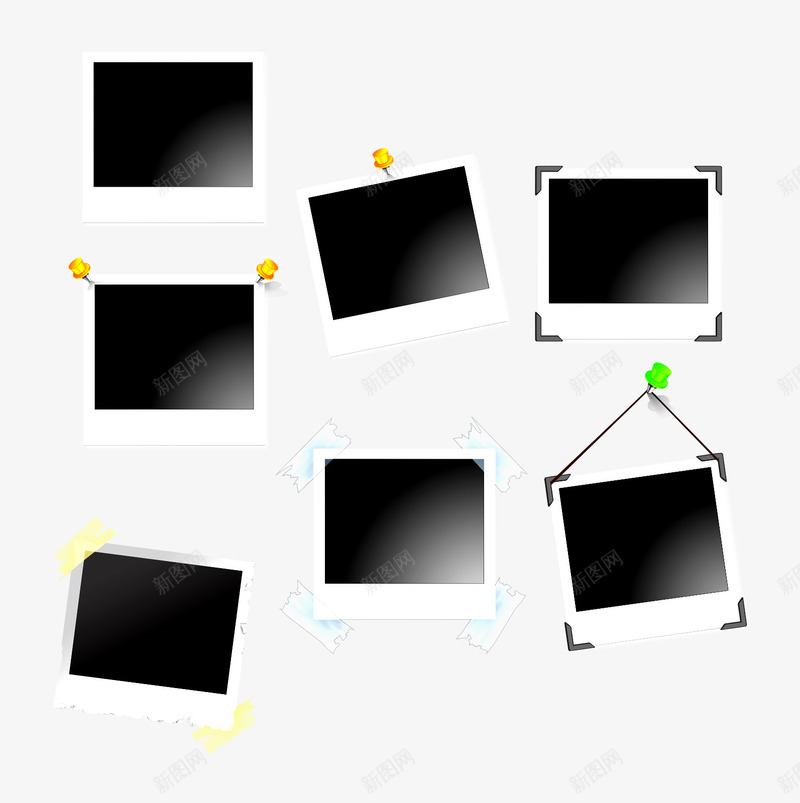 宝丽来相纸PSDpng图片免费下载-素材vbmqnrbv-88ICON